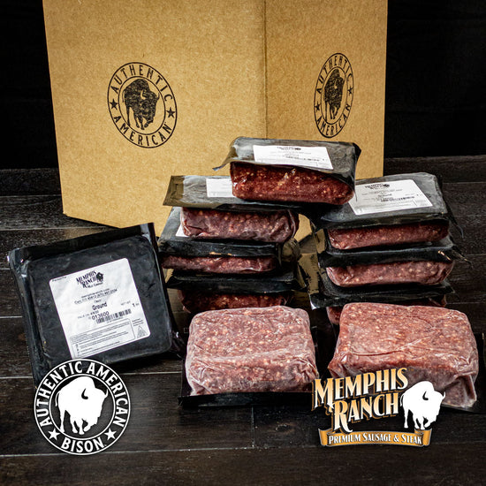 Ground Box of Bison – Memphis Ranch Meat Company